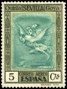 Stamp: Age of Goya, Seville Exhibition (Spain(Quinta de Goya in the ...