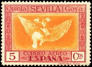 Stamp: Age of Goya, Seville Exhibition (Spain(Quinta de Goya in the ...