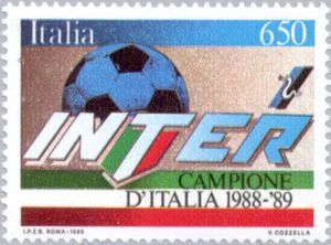 Stamp: Inter Milan National Football Champion (Italy) Mi:IT 2090,Sn:IT ...