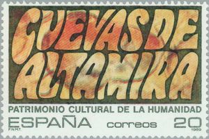 Stamp: Caves of Altamira (Spain(World Heritage of Humanity (1989)) Mi ...