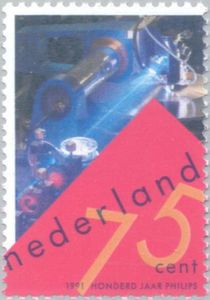 Stamp: Centenary of Philips Organisation (Netherlands(Anniversaries in ...