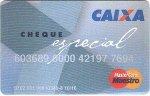 Tarjeta de Banco: Cheque Especial (Caixa Económica Federal, BrasilCol ...