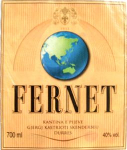 Drink Label: Fernet (Beverage Canteen "Gjergj Kastrioti Skenderbeu ...