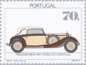 Stamp: Mercedes Benz 380K, 1934 (Portugal(Caramulo Automobile Museum ...