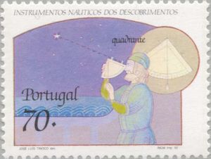 Stamp: Quadrant (Portugal) (Nautical Instruments of Discovery) Mi:PT ...