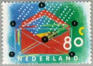 Stamp: Envelope (Netherlands(Letter Writing Campaign) Mi:NL 1489A,Sn:NL ...