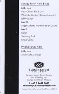 Hotel Card: Sunway Resort Hotel & Spa (Sunway Hotels & Resorts, MalaysiaCol:MAS-00185