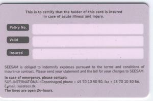 การ์ดใช้งานจำเพาะ: Seesam - Traveller's Insurance Certificate ...