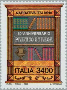 Stamp: 50th Anniversary of the Strega Prize (ItalyMi:IT 2477,Sn:IT 2123 ...