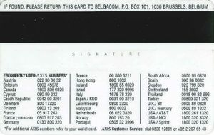 Tarjeta Telefónica: AXIS Corporate (Belgacom (RTT), Bélgica) (Belgacom ...