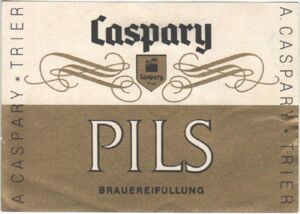 Etiqueta de bebida: Caspary Pils (Brauerei Caspary, AlemaniaCol:DE-BEER ...