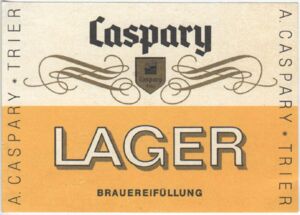 Drink Label: Caspary Lager (Brauerei Caspary, Germany, Federal ...