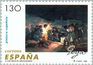 切手: 'The 3rd of May of 1808, Madrid' (スペイン(250th Birth Anniversary of ...