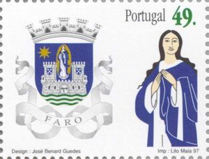 Stamp: Faro (Portugal(Coats of arms of the districts of Portugal) Mi:PT ...