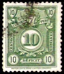 Stamp: Number 10 (Peru(Postage Due - 1936) Mi:PE P54,Sn:PE J56,Yt:PE ...