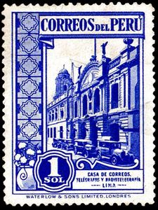 Stamp: Post Office Lima (Peru(Definitives of 1937: Country Motives) Mi ...