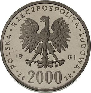 Münze: 2,000 Złotych (PRÓBA) (Bolesław II Śmiały) (Polen(1952~1989 - Volksrepublik (Proben)) WCC ...
