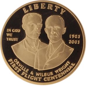 Coin: 10 Dollars (First Flight Centennial) (United States of America ...
