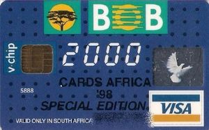 Bank Card: 2000 Cards Africa '98 Special Edition (First National Bank ...