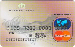 Bank Card: MasterCard Standard (Diamantbank, UkraineCol:UA-MC-0328