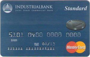 Bank Card: MasterCard Standard (Industrialbank, UkraineCol:UA-MC-0132.02