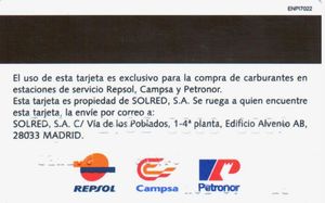 Gift Card: Solred Orange (Solred, Spain) (Solred) Col:ES-Solred-45