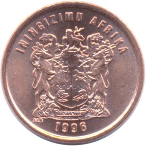 Coin: 1 Cent (ININGIZIMU AFRIKA - Zulu legend) (South Africa(1994~Today ...