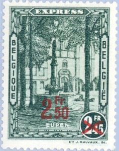 Timbre: Express - City Views - Eupen Maria fountain (Belgique(Stamps ...