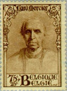 Stamp: Cardinal Mercier (1851-1926) (Belgium(Cardinal Mercier) Mi:BE ...