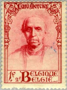 Stamp: Cardinal Mercier (1851-1926) (Belgium(Cardinal Mercier) Mi:BE ...