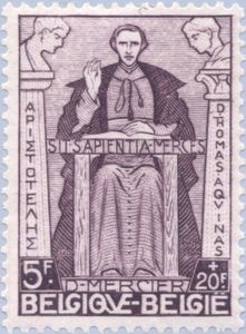 Stamp: Cardinal Mercier (1851-1926) (Belgium(Cardinal Mercier) Mi:BE ...