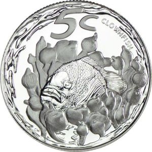 Coin: 5 Cents (Marine Protected Areas - Clownfish) (South Africa(1994 ...