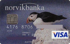 Bank Card: Atlantic Puffin (Norvikbanka, LatviaCol:LV-VE-0036.01