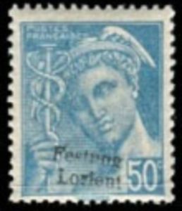 Stamp: Overprint on Mercury, without POSTES (France, German Occupation ...