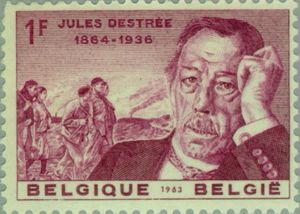 Stamp: Jules Destrée (1863-1936) (Belgium(Destrée and van de Velde commemoration) Mi:BE 1329,Sn ...
