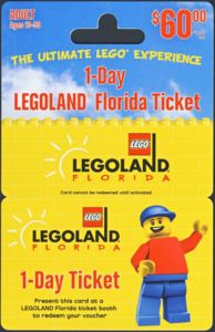 Gift Card: 1 day Legoland Florida (Legoland, United States of America ...