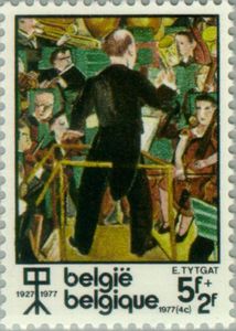 Timbre: Detail of "The Musical Pyramid" by Edgard Tytgat (1879-1957 ...