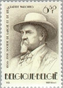 Stamp: 125th Anniv. of Society of Walloon Language and Literature ...