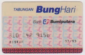 Bank Card: Tabungan BungHari (Bank Bumiputera, IndonesiaCol:ID-GM-0028