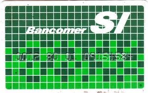 Bank Card: Bancomer Si (Bancomer, MexicoCol:MX-GM-0045