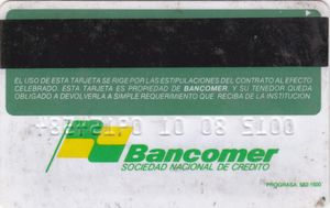 Bank Card: Bancomer Si (Bancomer, MexicoCol:MX-GM-0045