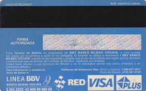 Bank Card: Debito Internacional (Bancomer, MexicoCol:MX-VE-0060