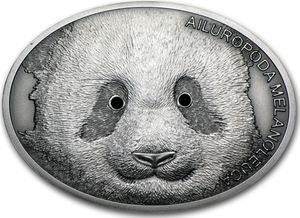 Coin: 10 Dollars (Giant Panda) (Fiji(2013 - Animal Faces With Inserted ...