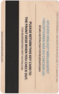 Tarjeta de hotel: Hilton Velkommen - Welcome (Hilton, Dinamarca(Hilton ...