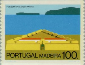 Briefmarke: Sao de Amparo, 1706 (Madeira(Forts in Funchal and Machico ...