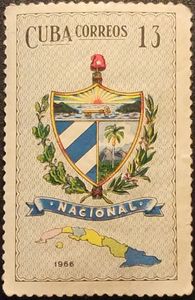 Stamp: National arms (Cuba(Provincial and National Coats of Arms, Map ...