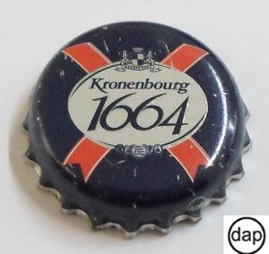 Bottle Cap: Kronenbourg 1664 (Brasseries Kronenbourg, France) Col:BE-FR ...