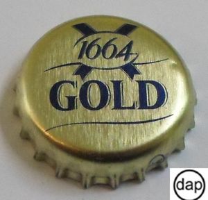 Bottle Cap: Kronenbourg 1664 Gold (Brasseries Kronenbourg, FranceCol:BE ...