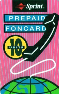 Phonecard: Sprint Prepaid Foncard 10 Units (Sprint (SPR), United States ...