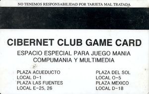 Functional Card: Cibernet Club Game Card (Clubs - Computer and Game ...